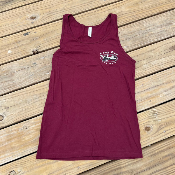 Summer Time Tank Maroon – Lazy Dog Brand